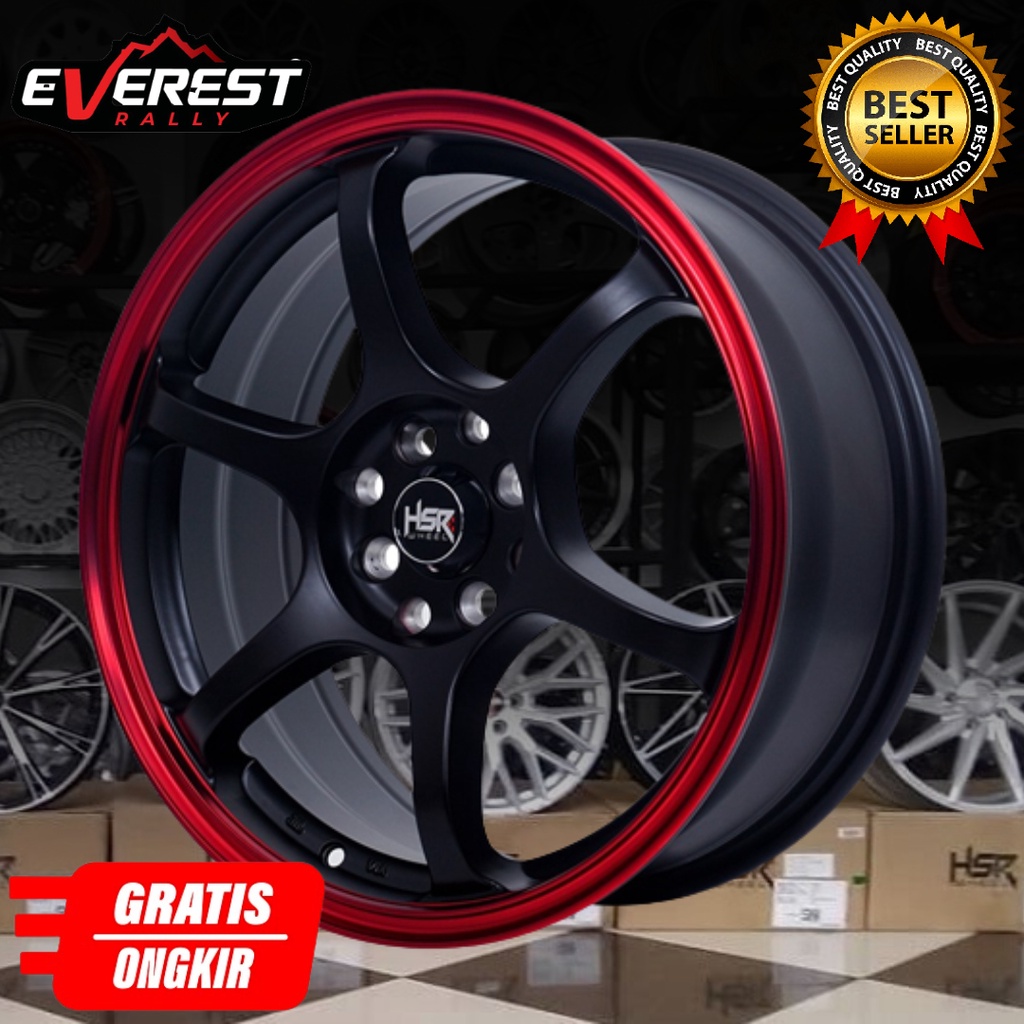 Jual Velg Mobil HSR R17 PCD 4x100 dan 4x114,3 HSR Misaki Velg Jazz Brio ...