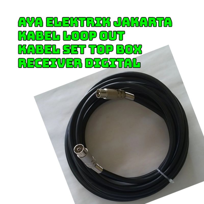 Jual KABEL LOOP OUT ANTENA KABEL SET TOP BOX KABEL DECODER ,+ JACK ...