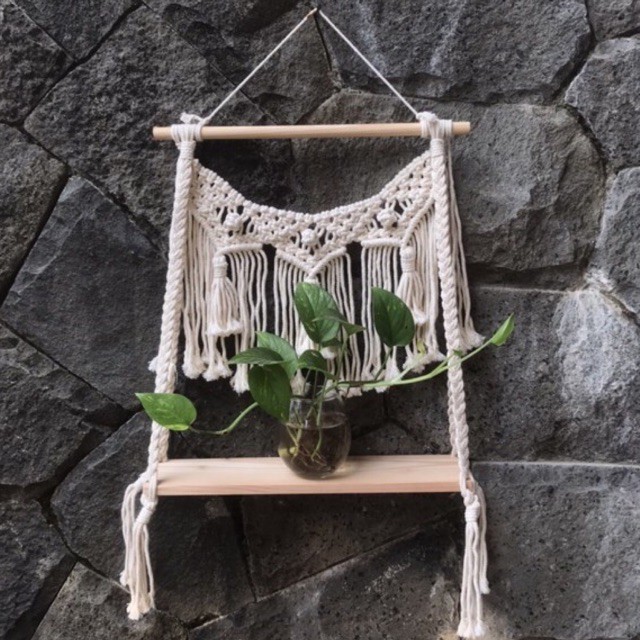 Jual Macrame ambalan - macrame rak gantung - macrame foto gantung ...