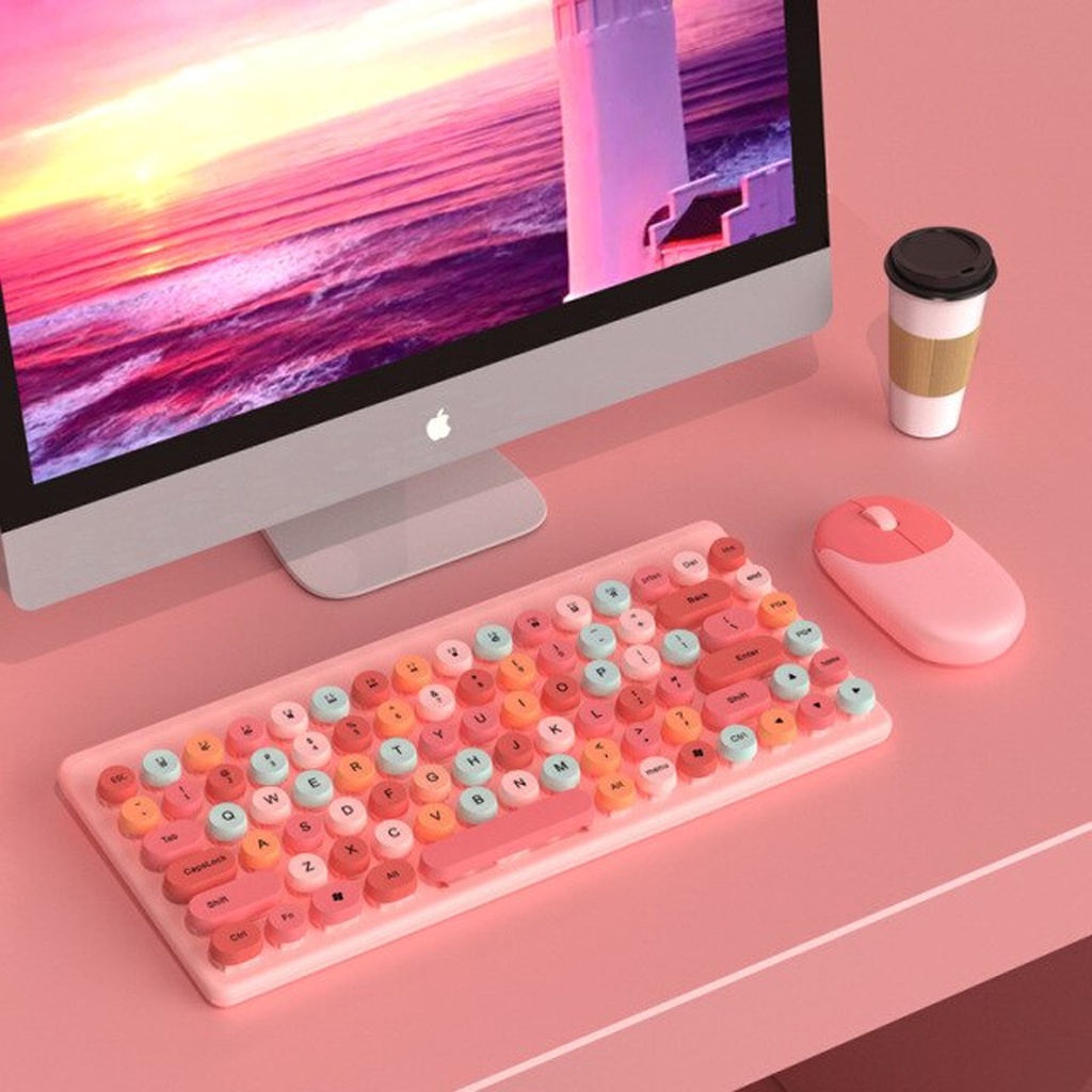 Jual Paket Set Wireless Keyboard Mouse Set 2 4ghz For Notebook Laptop Desktop Pc Qw02 Bluetooth