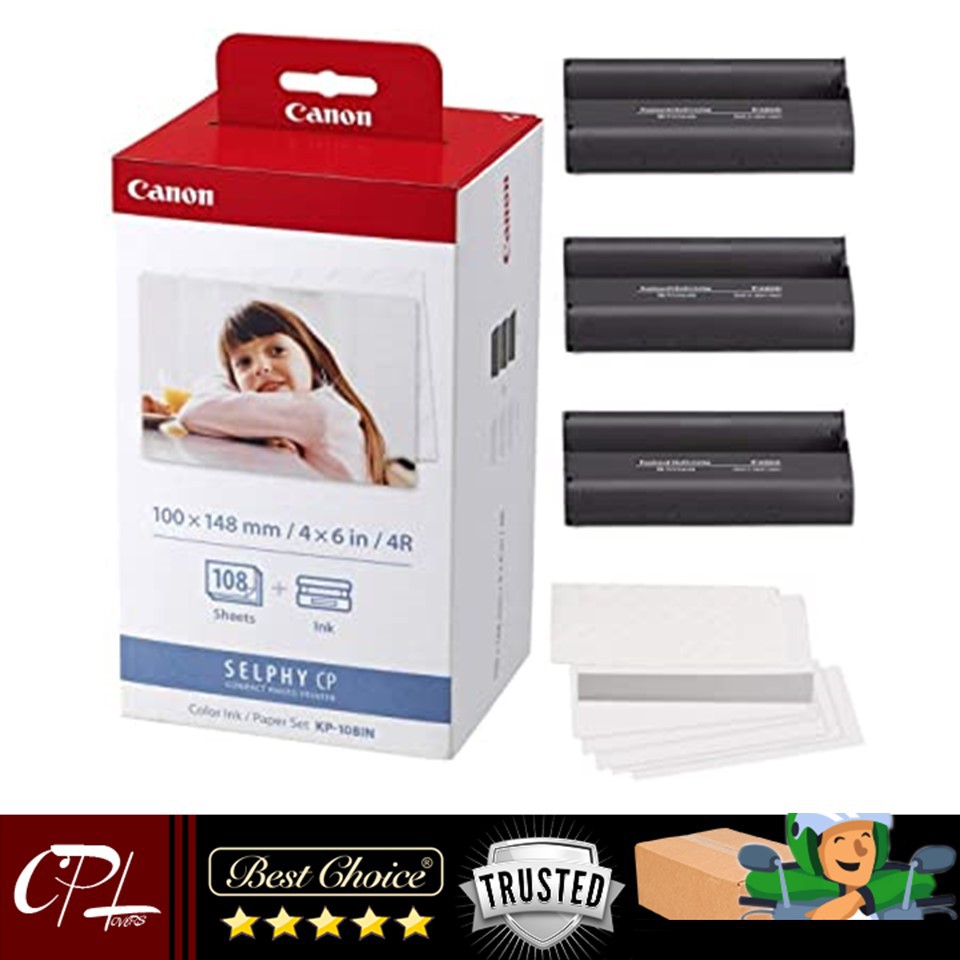 Jual Canon KP-108IN / KP-108 IN Easy Photo Pack 4R-36 (Photo Paper for CP-series) | Shopee Indonesia