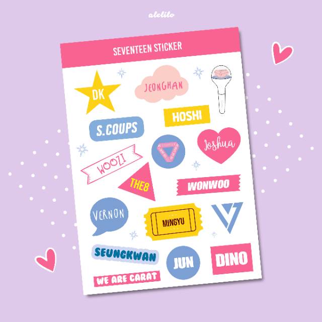 Jual STICKER SET SEVENTEEN / SVT | Shopee Indonesia