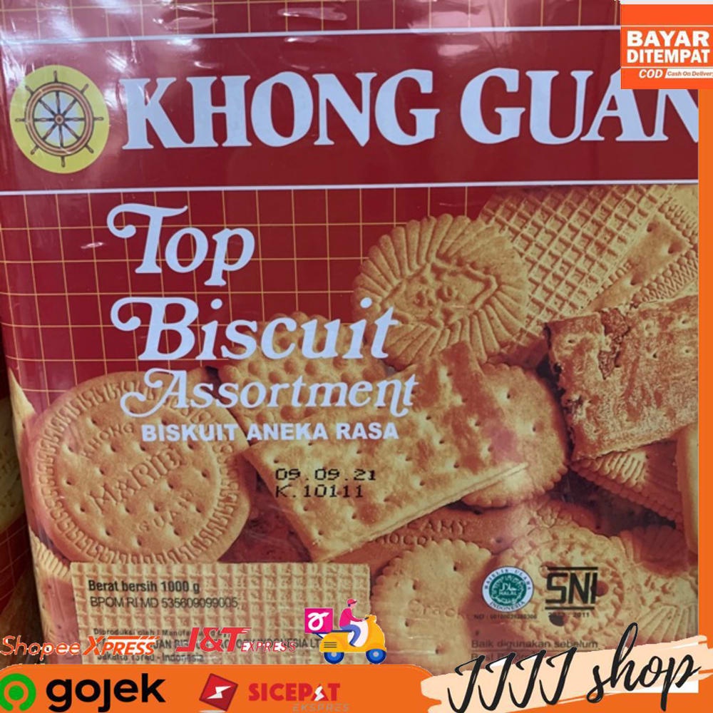 Jual Khong Guan Top Biscuit Assortment Biskuit Kaleng Aneka Rasa Berat ...