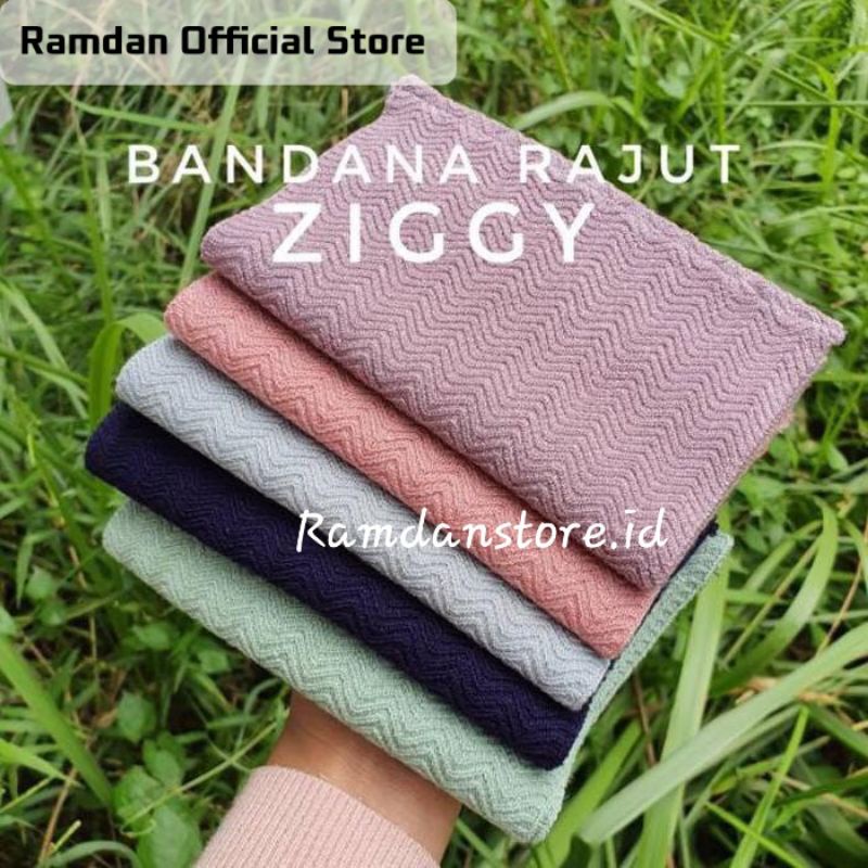 Jual INNER RAJUT ZIGZAG PREMIUM//KNIT BANDANA//CIPUT RAJUT//DALAMAN ...