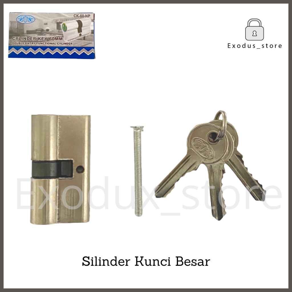 Jual Silinder kunci pintu rumah besar 60 mm SN | Shopee Indonesia