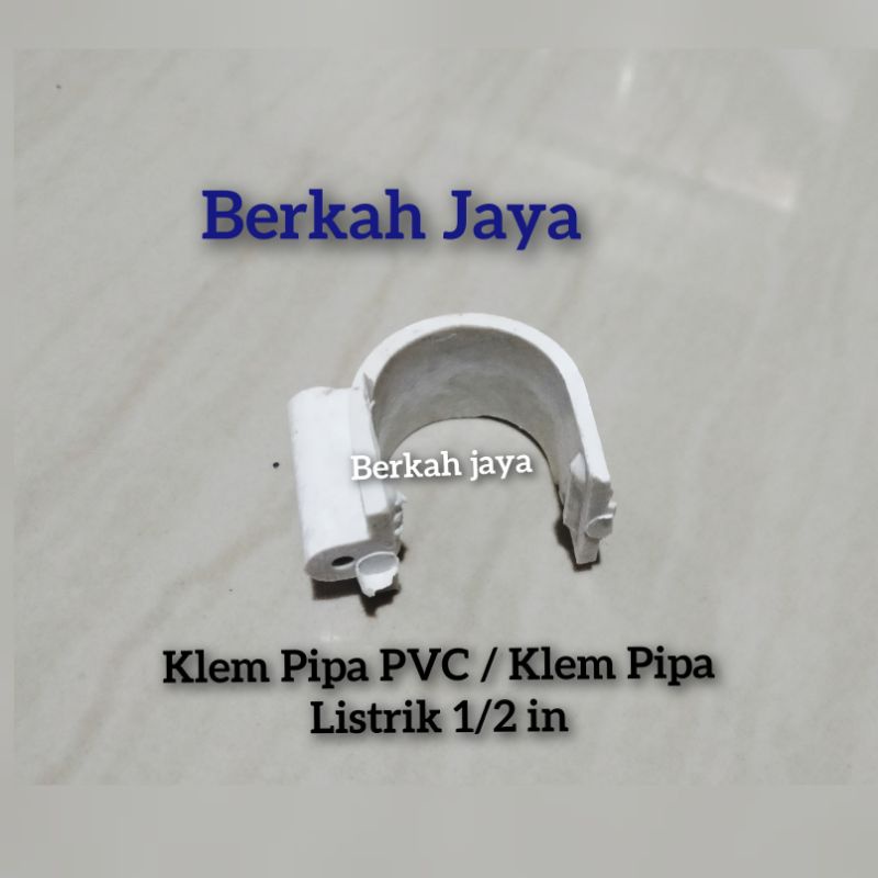 Jual Klem Pipa PVC 1/2, Klem Pipa Listrik 1/2 | Shopee Indonesia