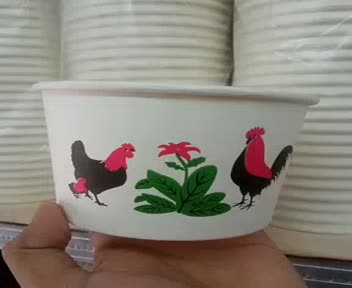 Jual Paper Bowl Mangkok Mangkuk Ayam Jago Papper Cup Rice Bwol Kertas ...