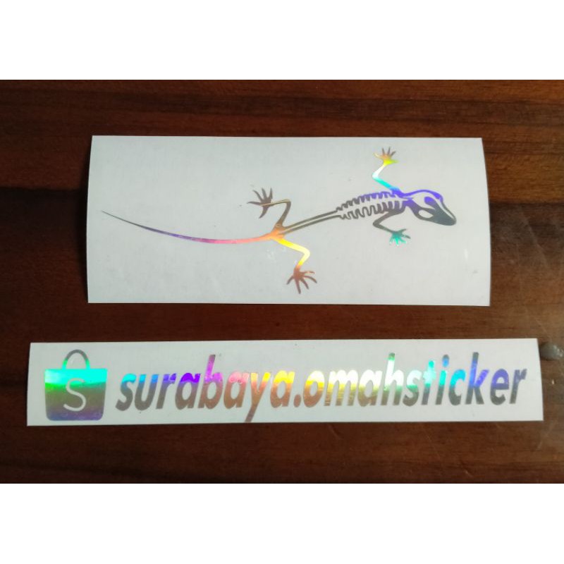 Jual sticker cutting hologram cicak | Shopee Indonesia