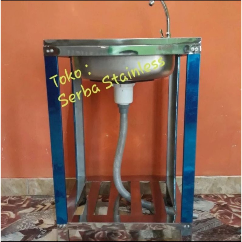 Jual tempat cuci tangan portable + kran / wastafel kaki / bak cuci ...