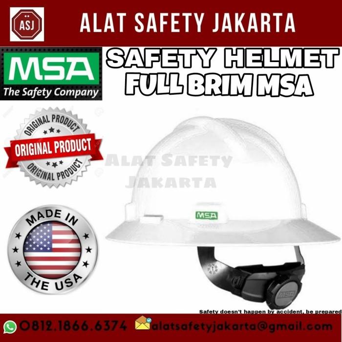 Jual Helmet Helm Msa Full Brim Original Usa / Msa Full Brim Inner ...