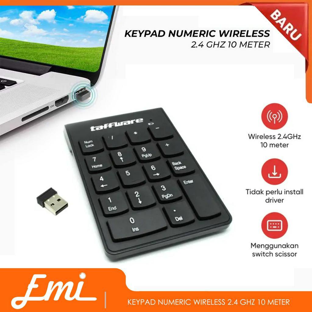 Jual Keypad Numeric Wireless 2.4GHz 10 Meter USB 2.0 with Switch ...