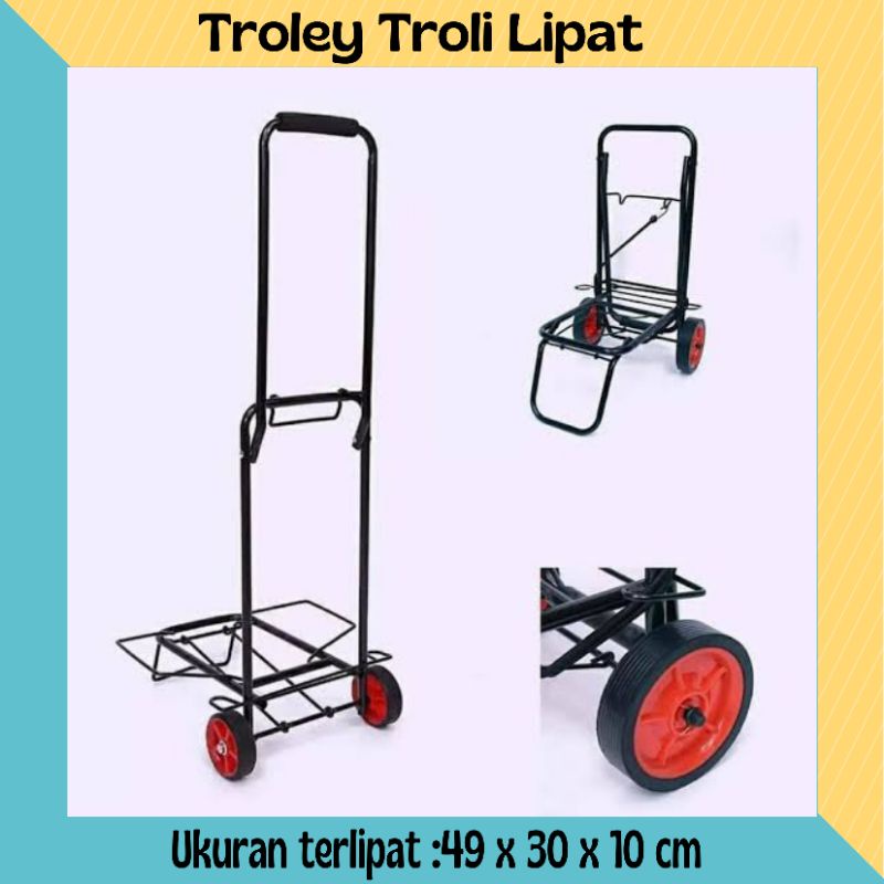 Jual Troley Troli Lipat Bawa Aqua Trolley Roda Alat Bantu Angkat Koper ...
