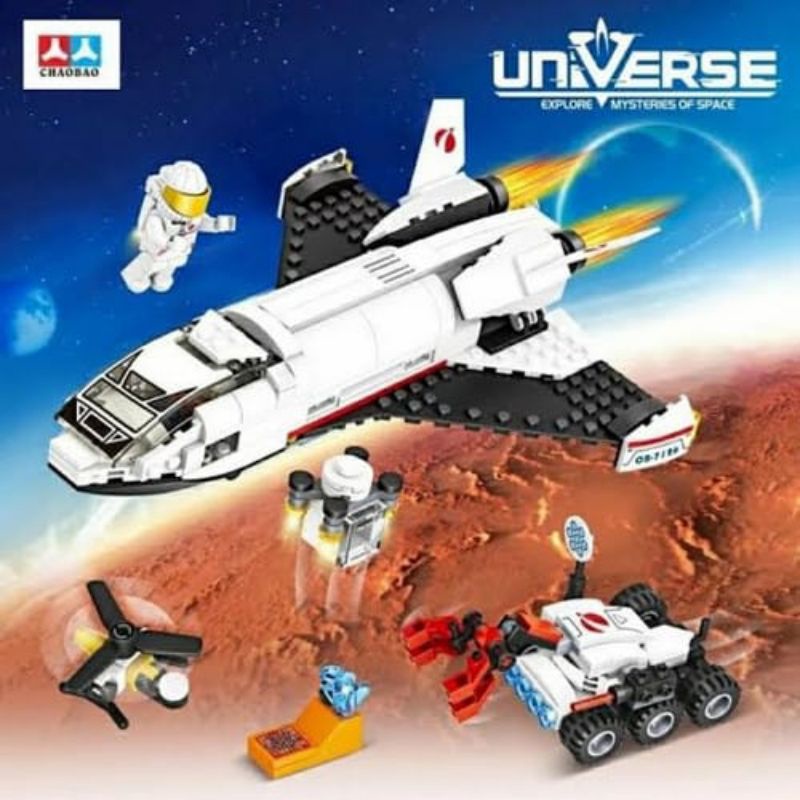 Jual MAINAN EDUKASI ANAK BRICKS PESAWAT LUAR ANGKASA SPACE ROCKET ...
