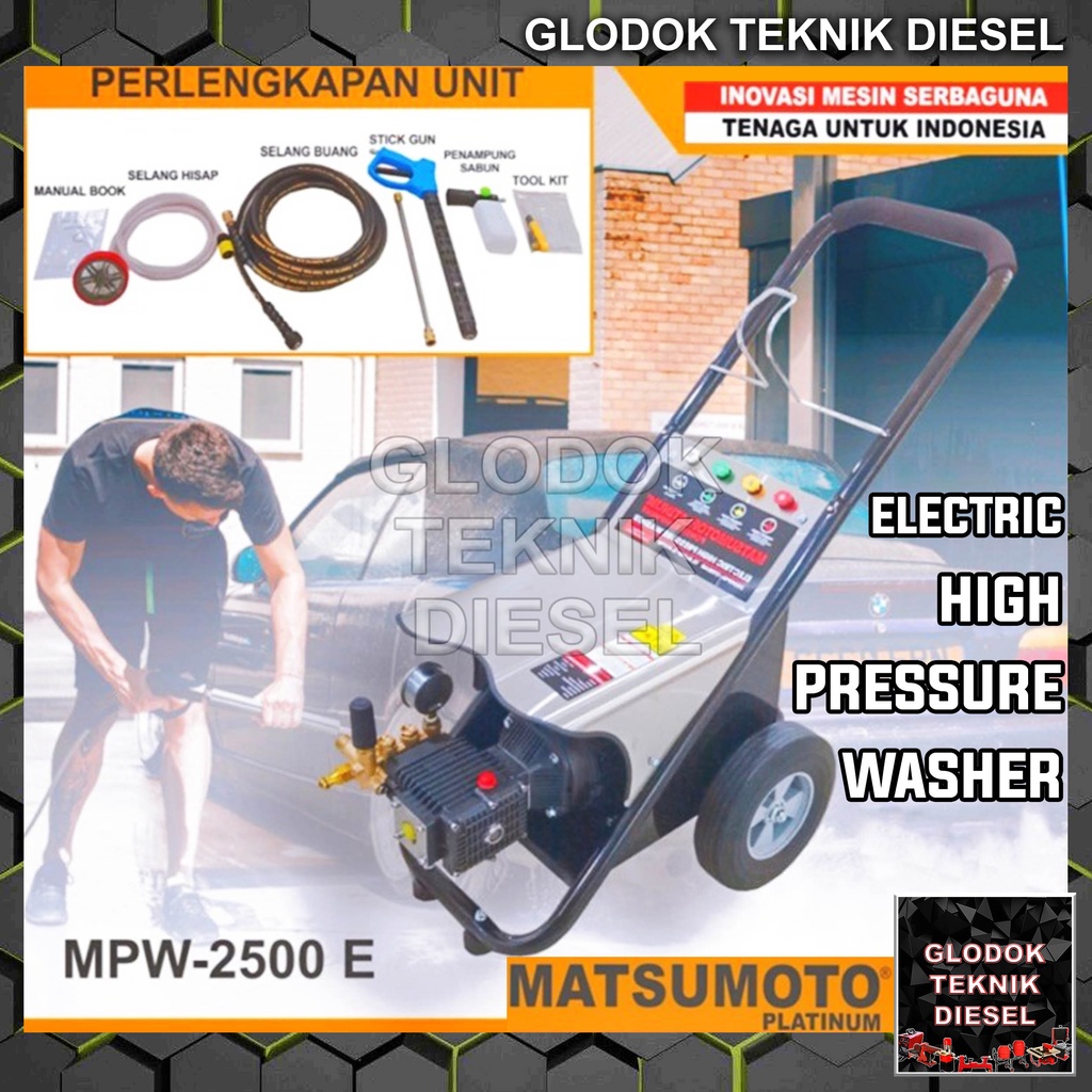 Jual High Pressure Power Sprayer Jet Cleaner Electric Matsumoto MPW ...