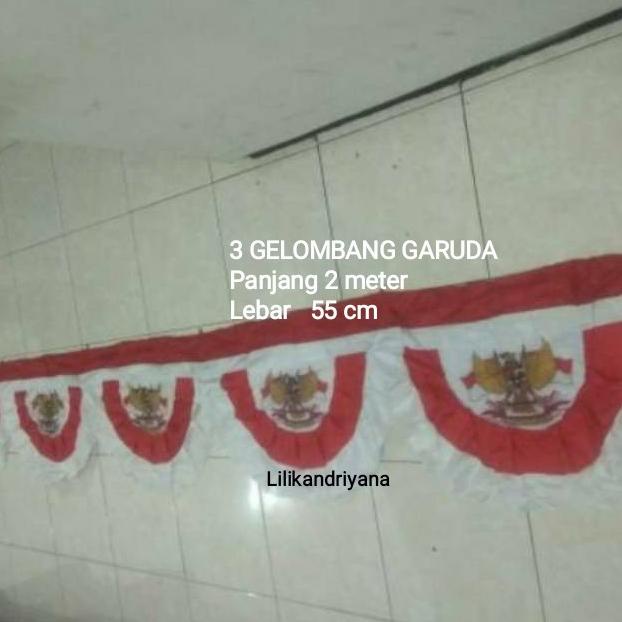 Jual *****] Grosir bendera Indonesia merah putih garuda 5 gelombang & umbul umbul | Shopee Indonesia