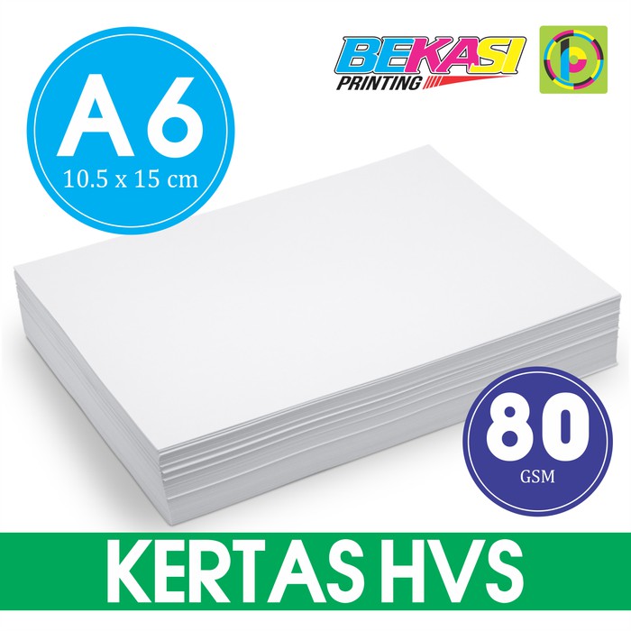 Jual Kertas Resi Marketplace Online Shop HVS 80 GSM Ukuran A6 (10,5 x ...