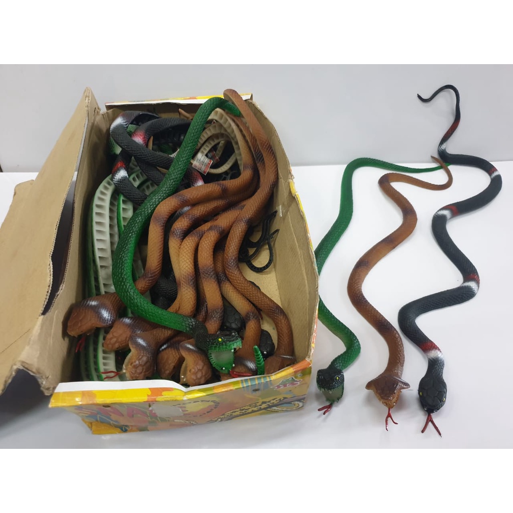 Jual Mainan Ular Karet 24pc–H30A/C- Bahan Plastik – SNI | Shopee Indonesia
