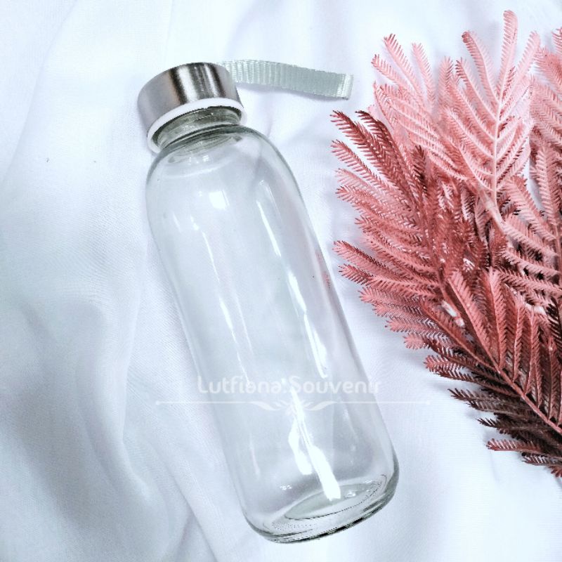 Jual (Grosir/Ecer) Botol Kaca 420ml - Tumbler Kaca Polos - Botol Minum ...