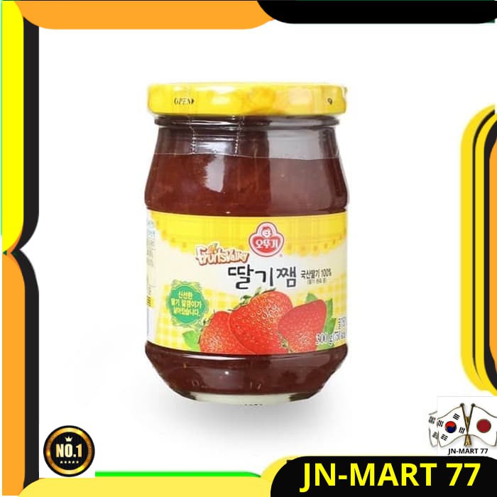 Jual MAKANAN KOREA/KOREAN FOOD/SELAI STRAWBERRY OTTOGI JAM 300 GR ...
