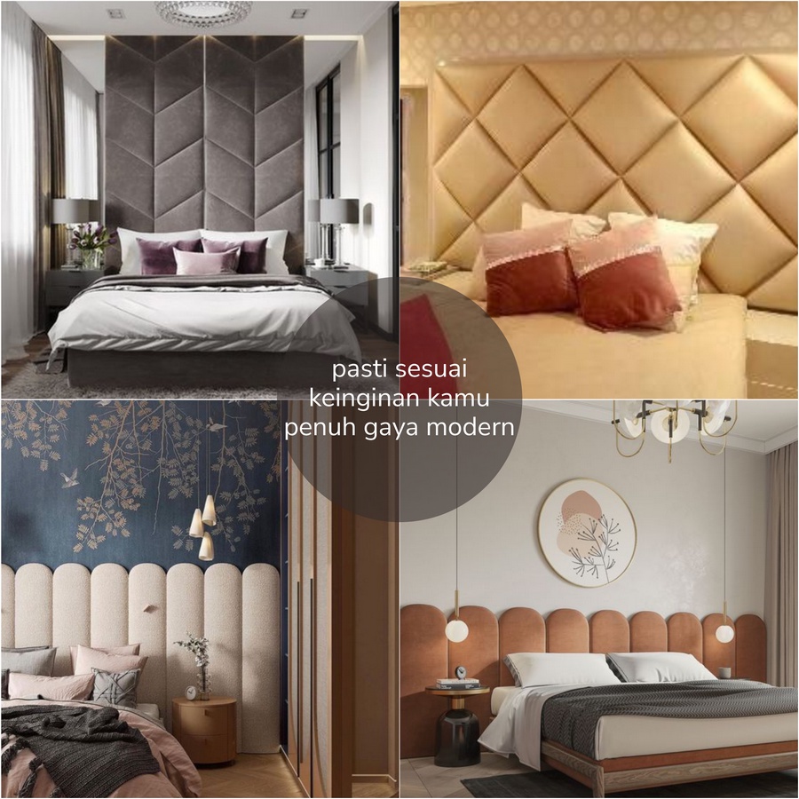 Jual Karruta Custom Headboard Bed Foam Wallpanel 3D Sticker | Dinding ...