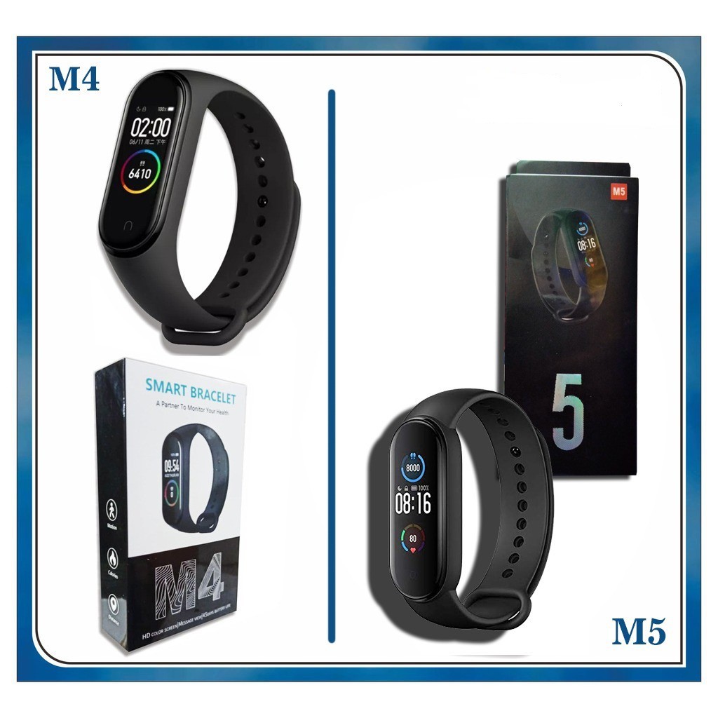 Jual Smart Watch M4 / M5 smartwatch m4 Like Mi Band 4/ M5 Smart Band ...
