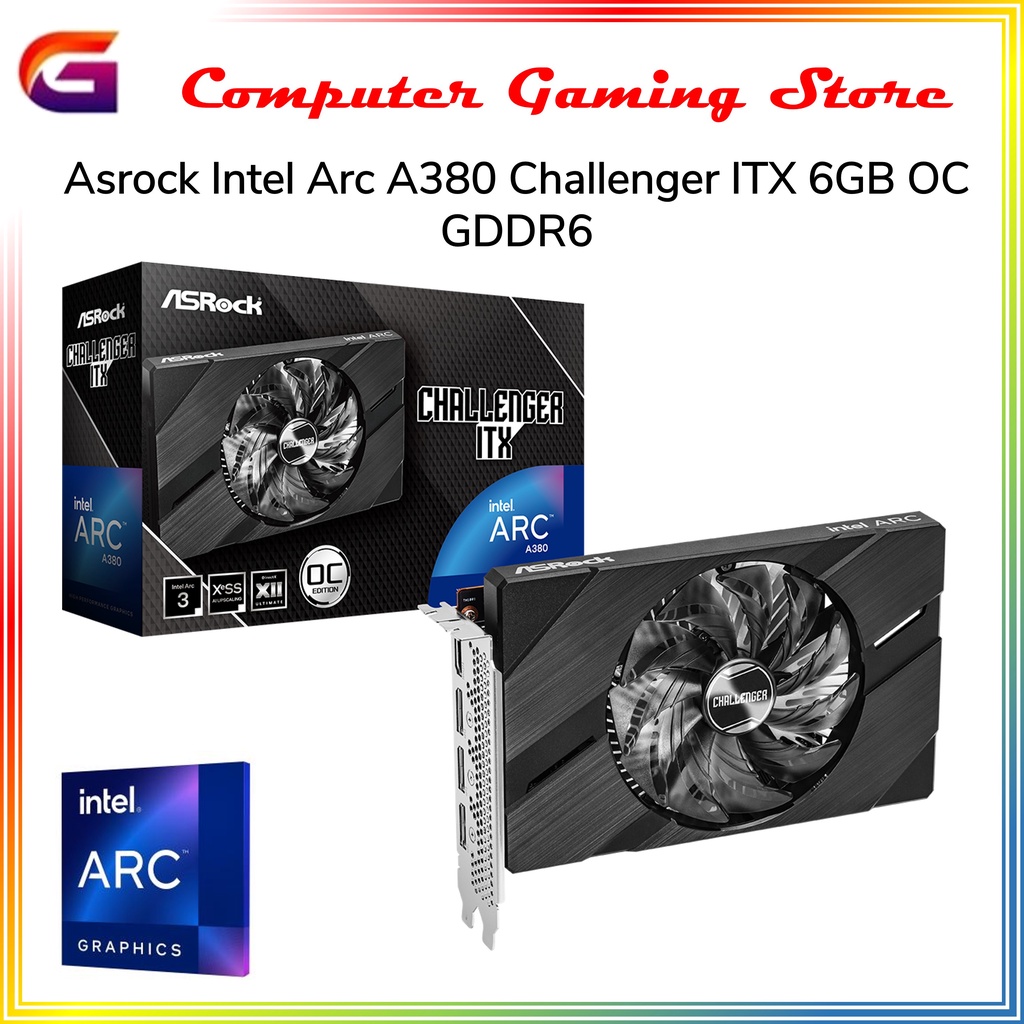 Jual ASROCK Intel Arc A380 Challenger ITX 6GB OC GDDR6 | VGA Card ...