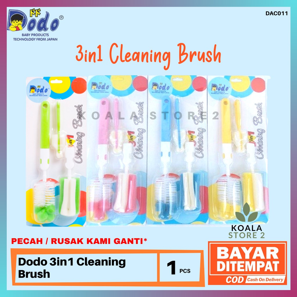 Jual 3 IN 1 Cleaning Brush - Original DODO ( Sikat Botol Serbaguna ...