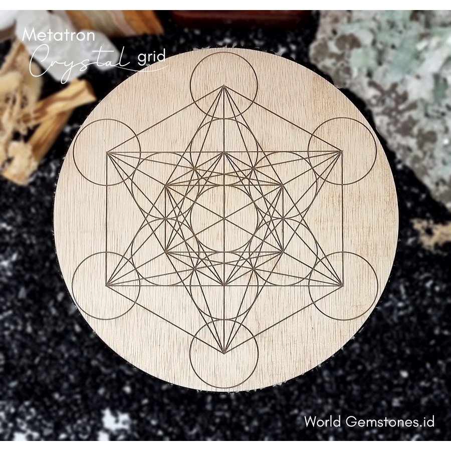 Jual 1.96.2G - Merkaba Metatron's Cube Crystal Grid Size 10 cm - 30 cm ...