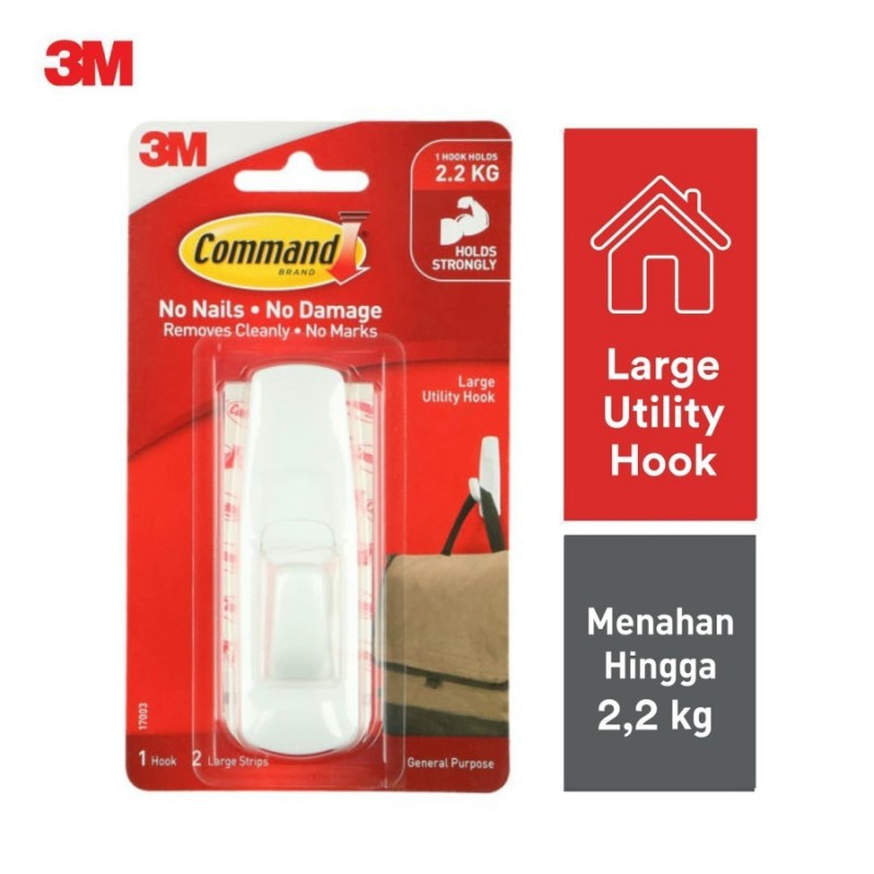 Jual 3M Command Large Utility Hook 17003ES | Shopee Indonesia