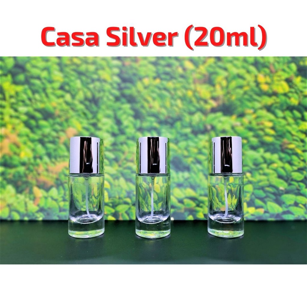 Jual Botol Parfum Casa Trans Silver (20 ml) | Shopee Indonesia