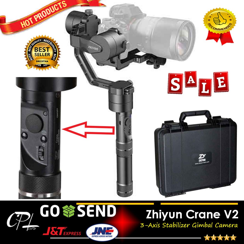 Jual Zhiyun Crane V2 3-Axis Stabilizer Gimbal Camera | Shopee Indonesia