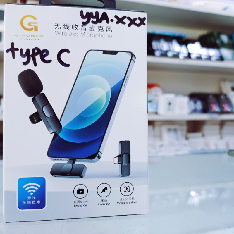 Jual Microphone wireless port type c. | Shopee Indonesia