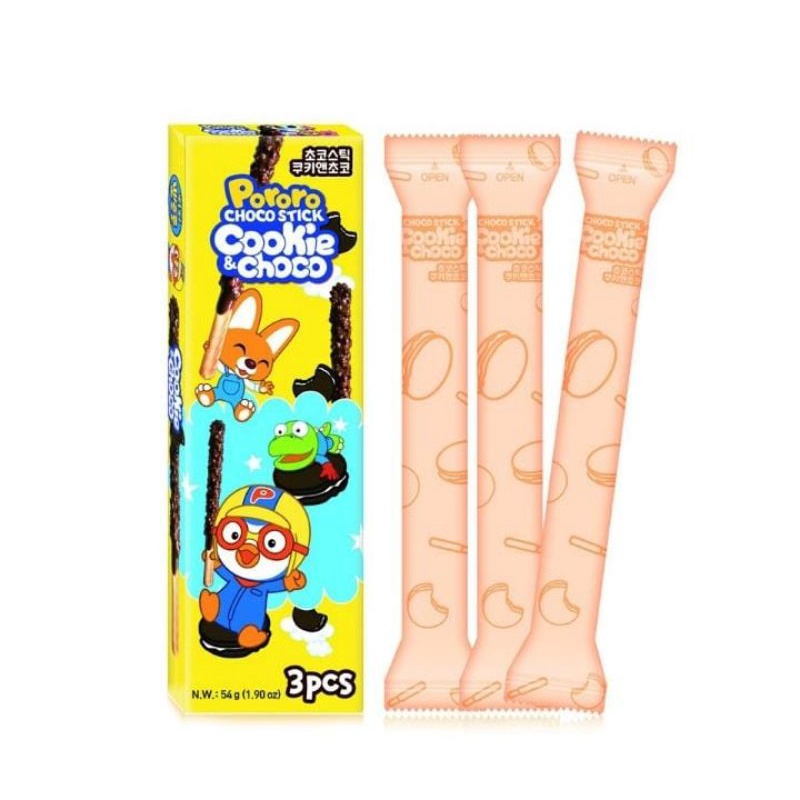 Jual Pororo Choco Stick Cookie Chocolate Box 54 g | Shopee Indonesia