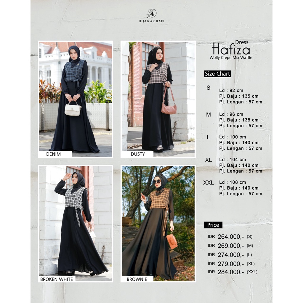 Jual Hafiza Dress By Ar Rafi | Shopee Indonesia