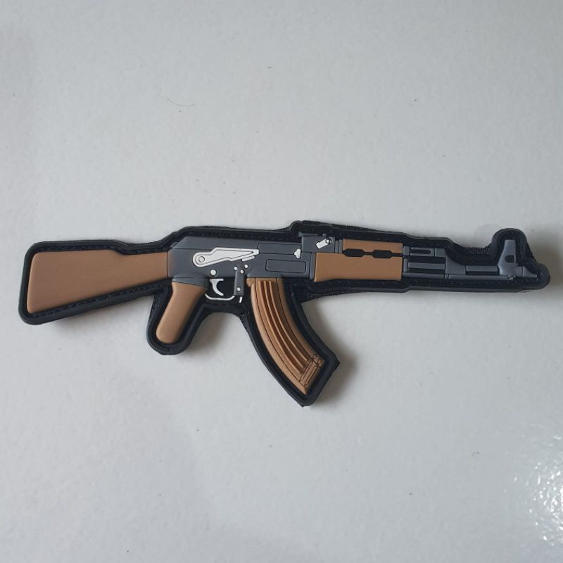Jual patch rubber PVC 3D/patch rubber logo snjta sniper AK 47 TIMBUL ...