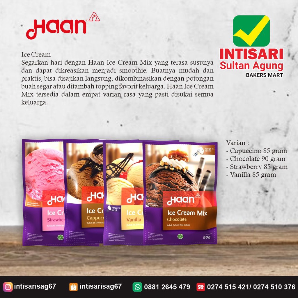 Jual Haan Ice Cream Mix | Shopee Indonesia