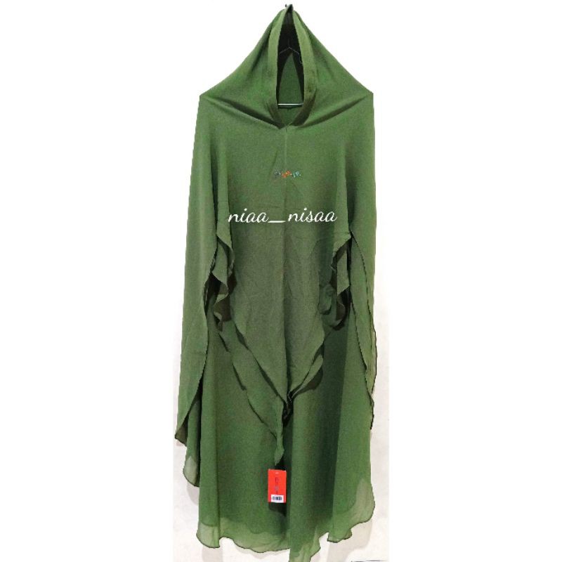 Jual Khimar sisesa sale Khimar Sumaya Sisesa Natur green | Shopee Indonesia