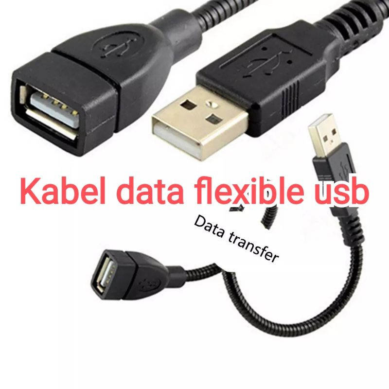Jual Kabel data flexible extension/sambungan usb male to female bahan ...