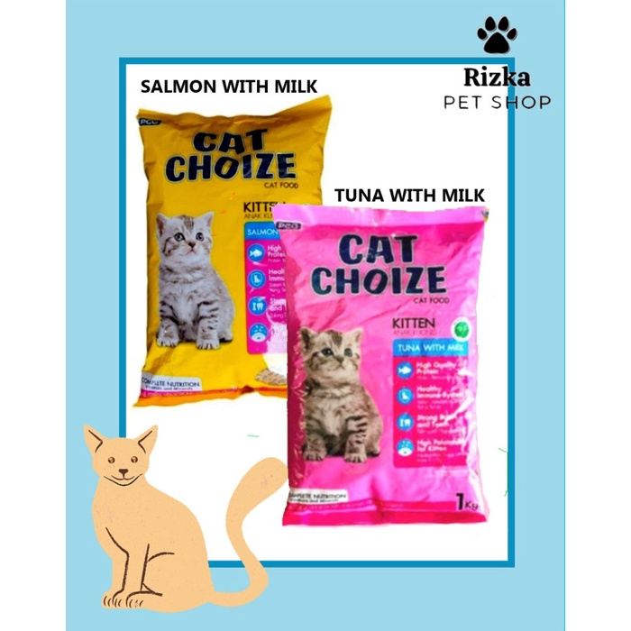 Jual Cat Choize Kitten Cat Food Tuna Milk 1 kg / Makanan Anak Kucing ...