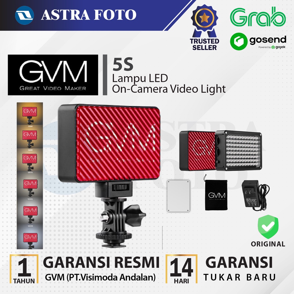 Jual GVM 5S / GVM-5S LED Video On Camera Light FREE LIGHTSTAND | Shopee ...