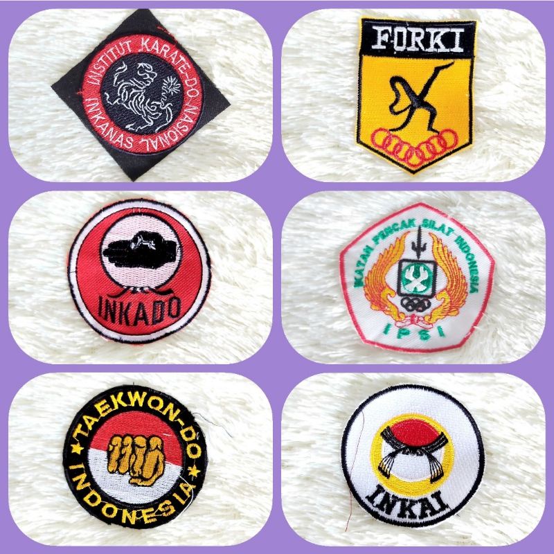 Jual (2bh)Bed Sulam Forki/Inkanas/IPSI/Taekwondo/Inkado/Inkai/Lemkari ...