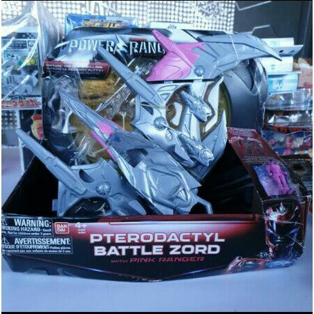 Jual Power Rangers Pterodactyl Battle Zord With Pink Ranger Bandai ...