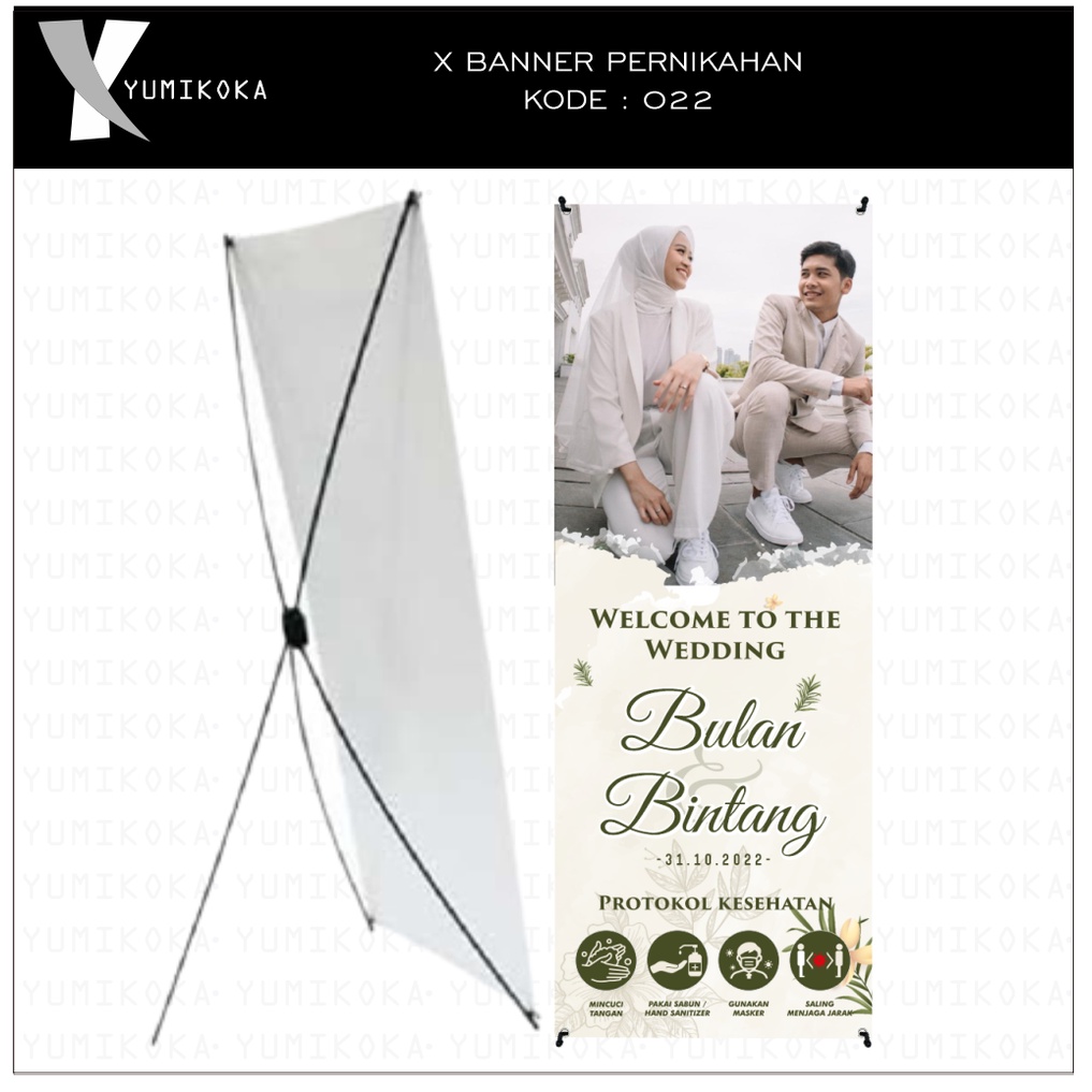Jual XBANNER XBANER XBENER BANNER BENER BANER SPANDUK PERNIKAHAN KHITANAN WISUDA STANDING BANNER ...