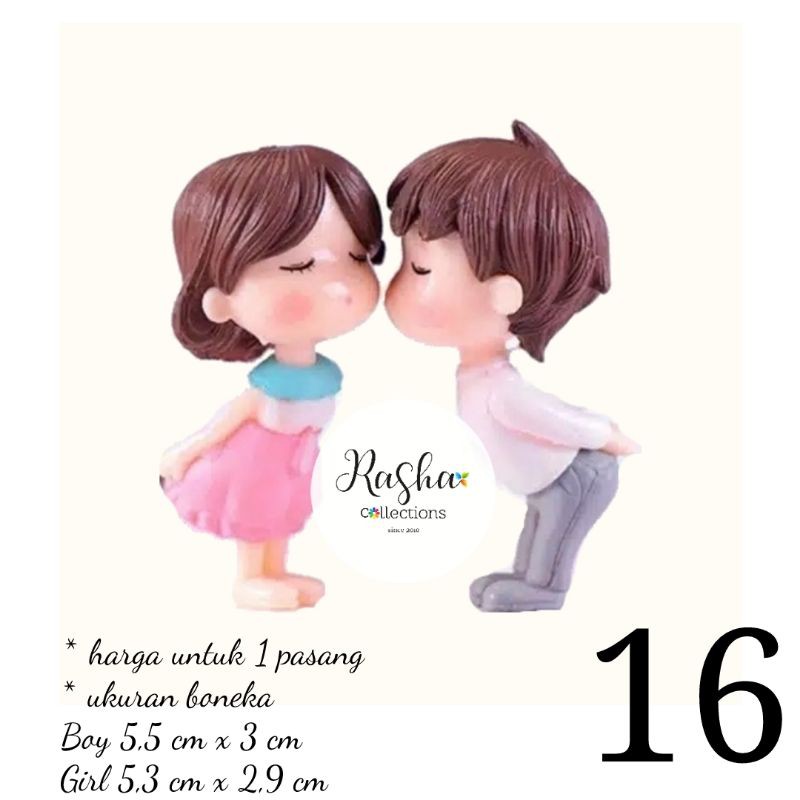 Jual Miniatur Figur Boneka Pasangan Couple Pengantin Wedding Doll ...
