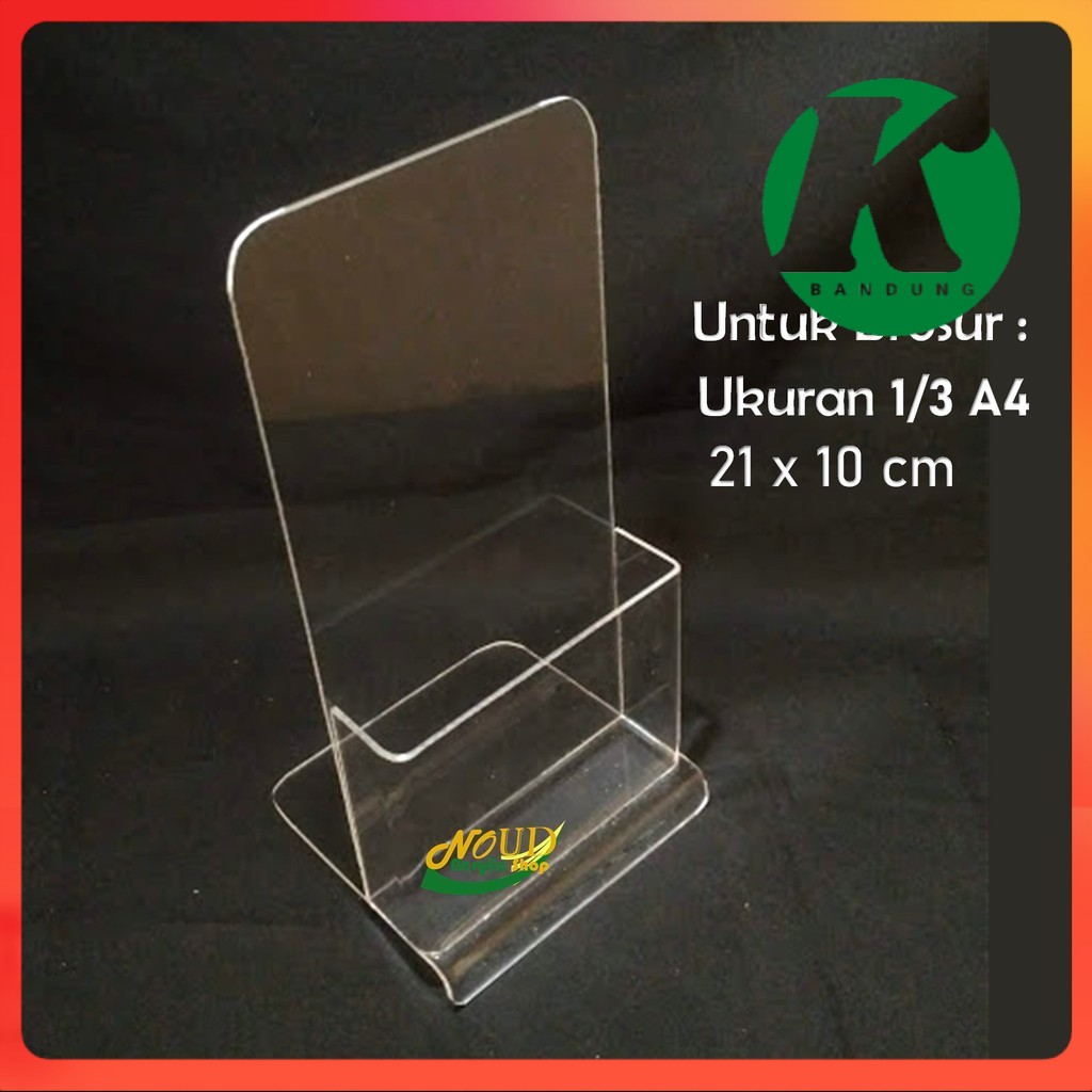 Jual PILIHAN / Tempat brosur Akrilik - Acrylic standing leaflet ...