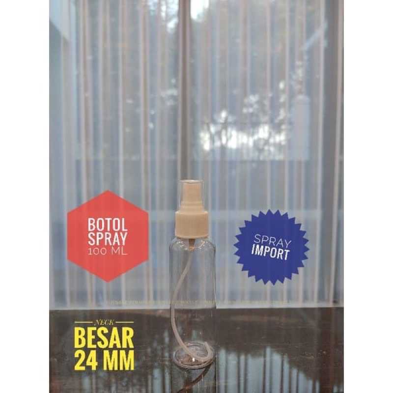 Jual Botol Spray 100 ml Bening - Botol BR 100 ml - Botol Hand Sanitizer ...