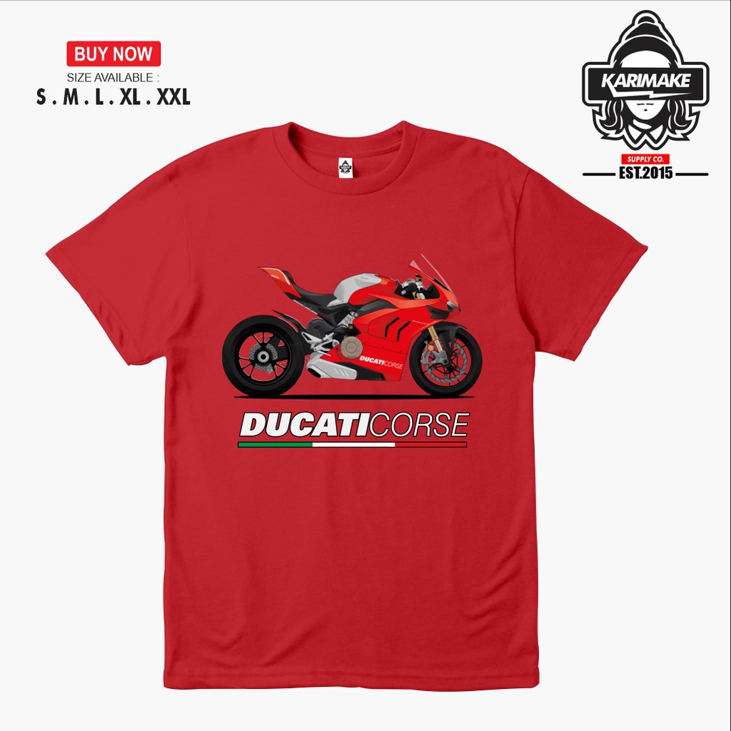 Jual Kaos Baju Motor DUCATI PANIGALE V4 Kaos Otomotif ...