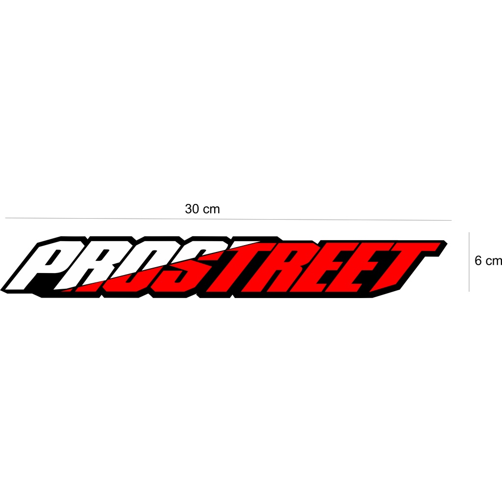 Jual Stiker Prostreet Besar Motor ukuran 30x5cm | Shopee Indonesia