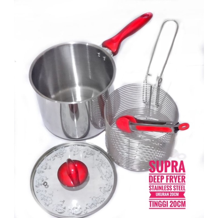 Jual Supra Deep Fryer 20Cm Panci Serbaguna Stainless Steel Bisa untuk ...