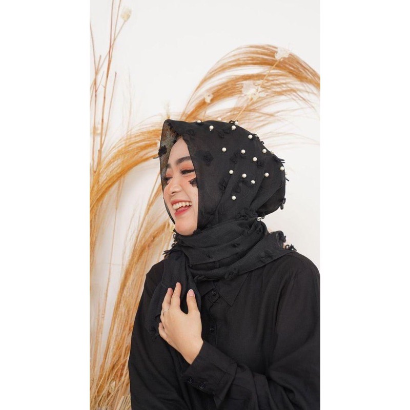 Jual Kerudung Segi Empat Manik / Hijab Segi Empat Manik / Kerudung ...